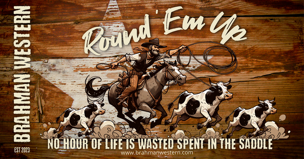 Round 'Em Up Stubby Holders – Brahman Western